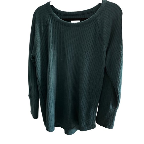 Chaser | Tops | Chaser Size Xxl Forest Green Long Sleeve Large Cuff ...